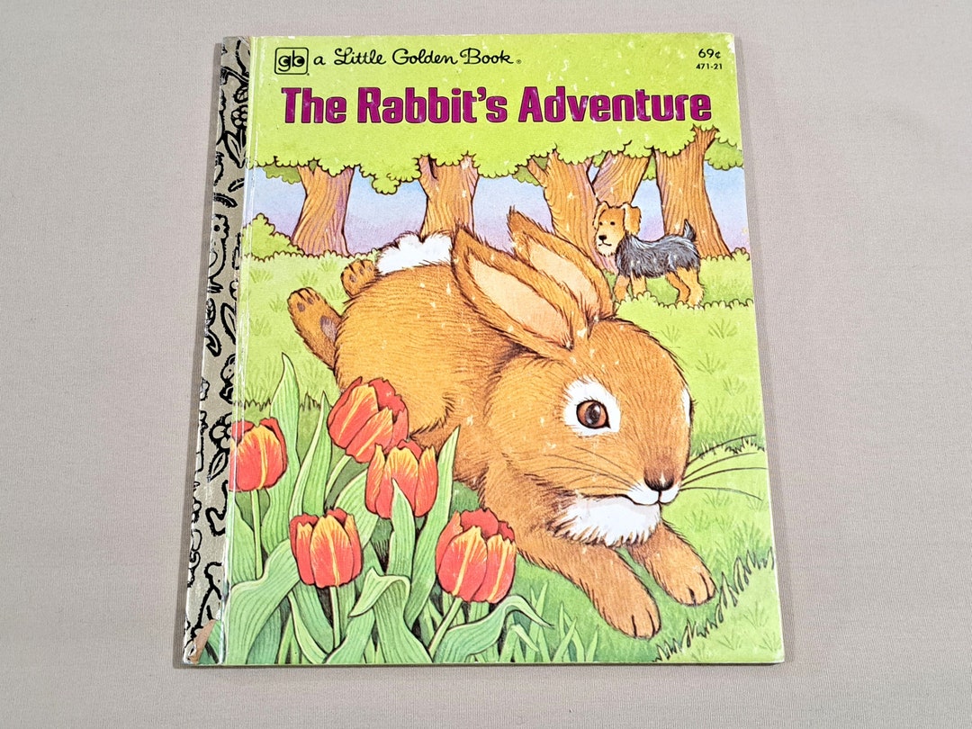 Vintage 80's Little Golden Book, "the Rabbit's Adventure" by Betty Ren ...