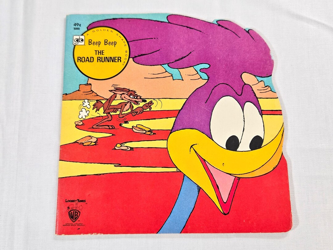 Vintage 70's Golden Shape Book, "beep Beep, the Road Runner" by Cecily ...