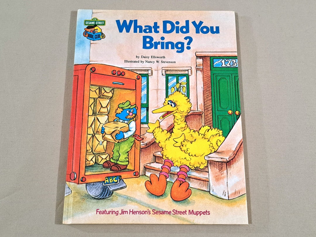 Vintage 80's Sesame Street Book what Did You Bring by Daisy Ellsworth ...