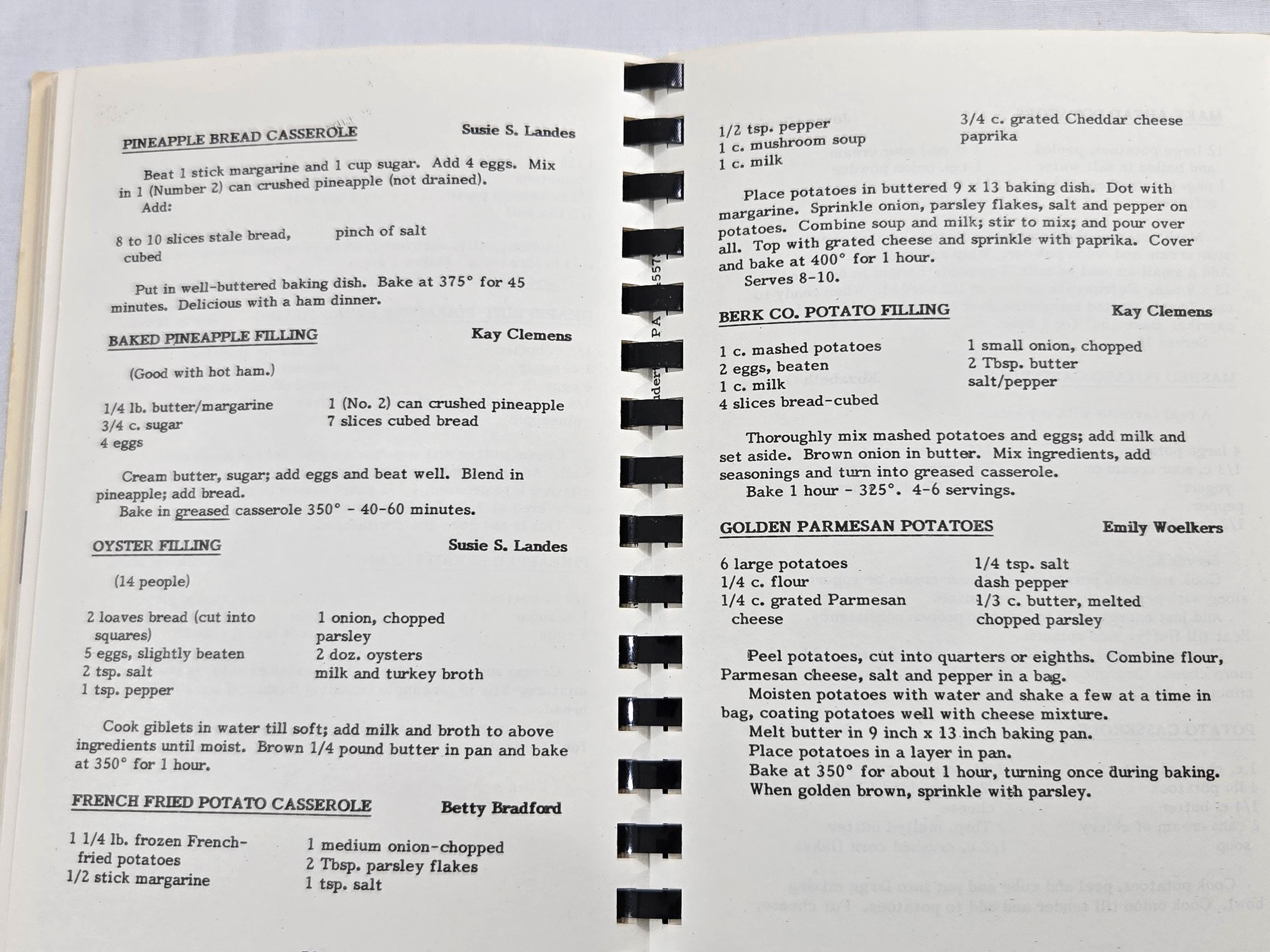 Vintage 80's Community Cookbook, "susie's Cook Book" Compiled by the ...