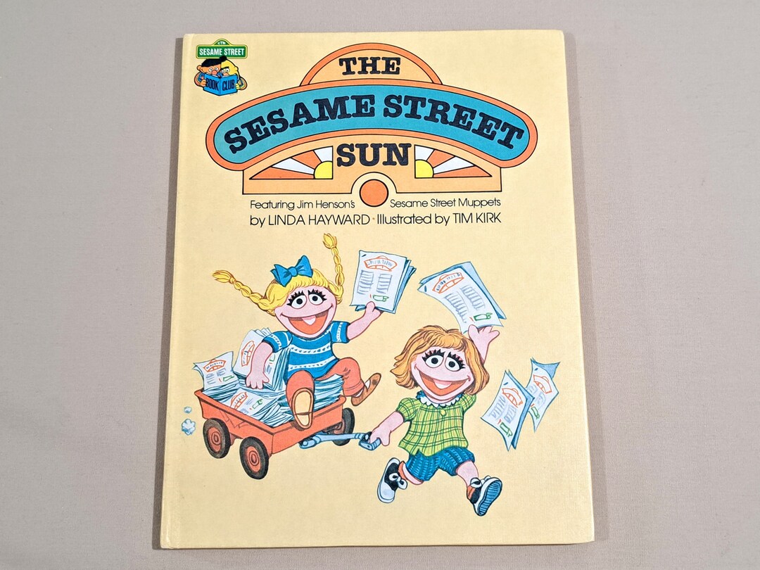 Vintage 80's Sesame Street Book "the Sesame Street Sun" by Linda ...