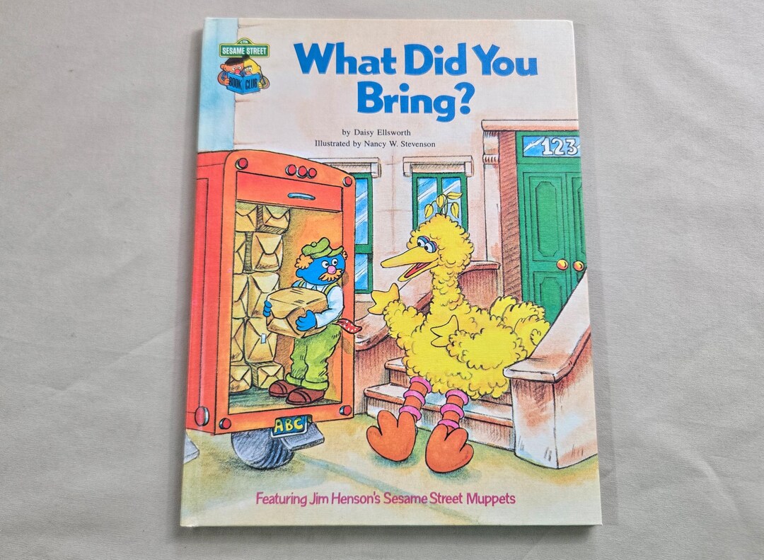 Vintage 80's Sesame Street Book "what Did You Bring?" by Daisy ...