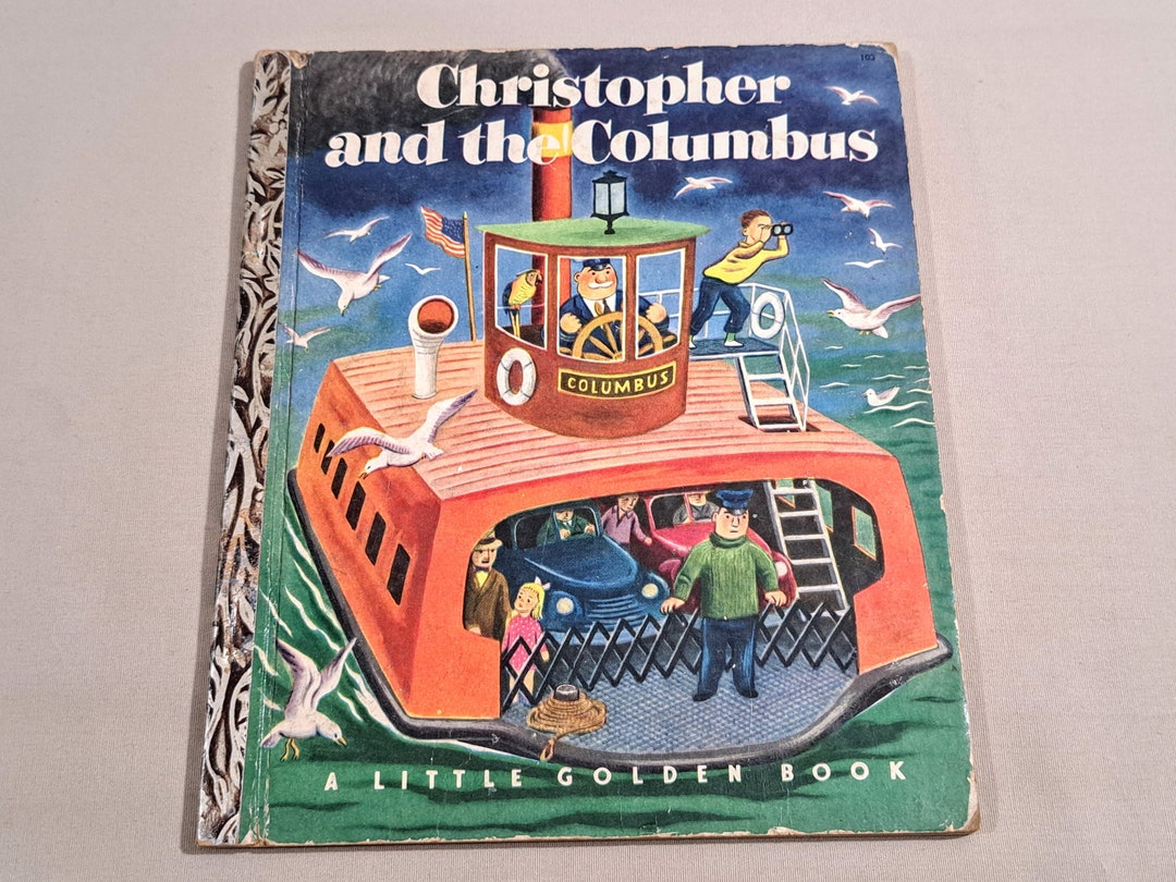 Vintage 50's Little Golden Book, "christopher and the Columbus" by ...