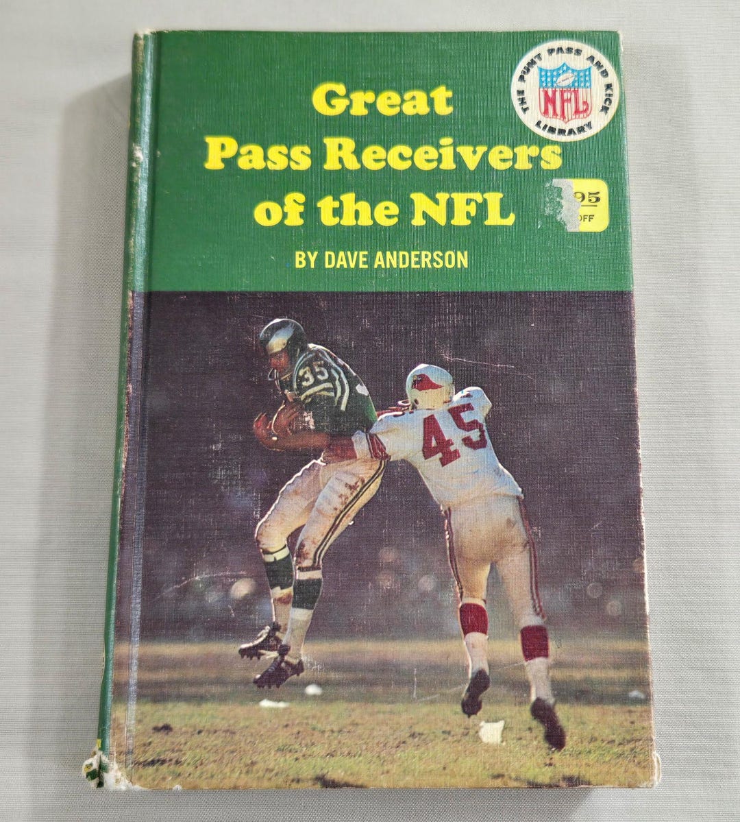 Vintage 60's Hardcover Football Book, "great Pass Receivers of the Nfl ...