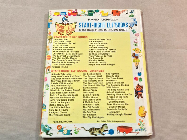 Vintage 70's Rand Mcnally Junior Elf Book, "hoppity Skip" by Mary ...