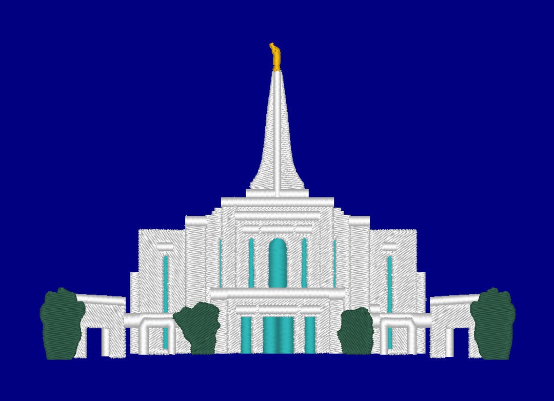 Gilbert Arizona Temple Simple Small Embroidery Machine Design - Etsy