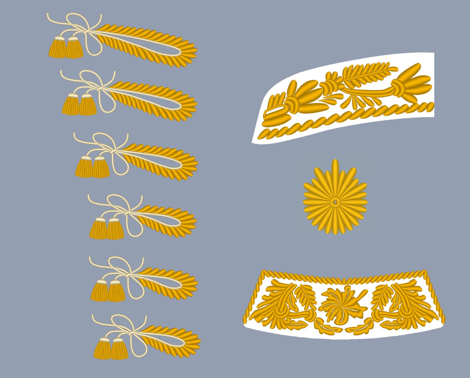 Full Set Prince Charming Kit Wedding Coat Chest and Cuff | Etsy