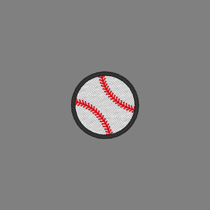 Baseball Embroidery Machine Design - Etsy