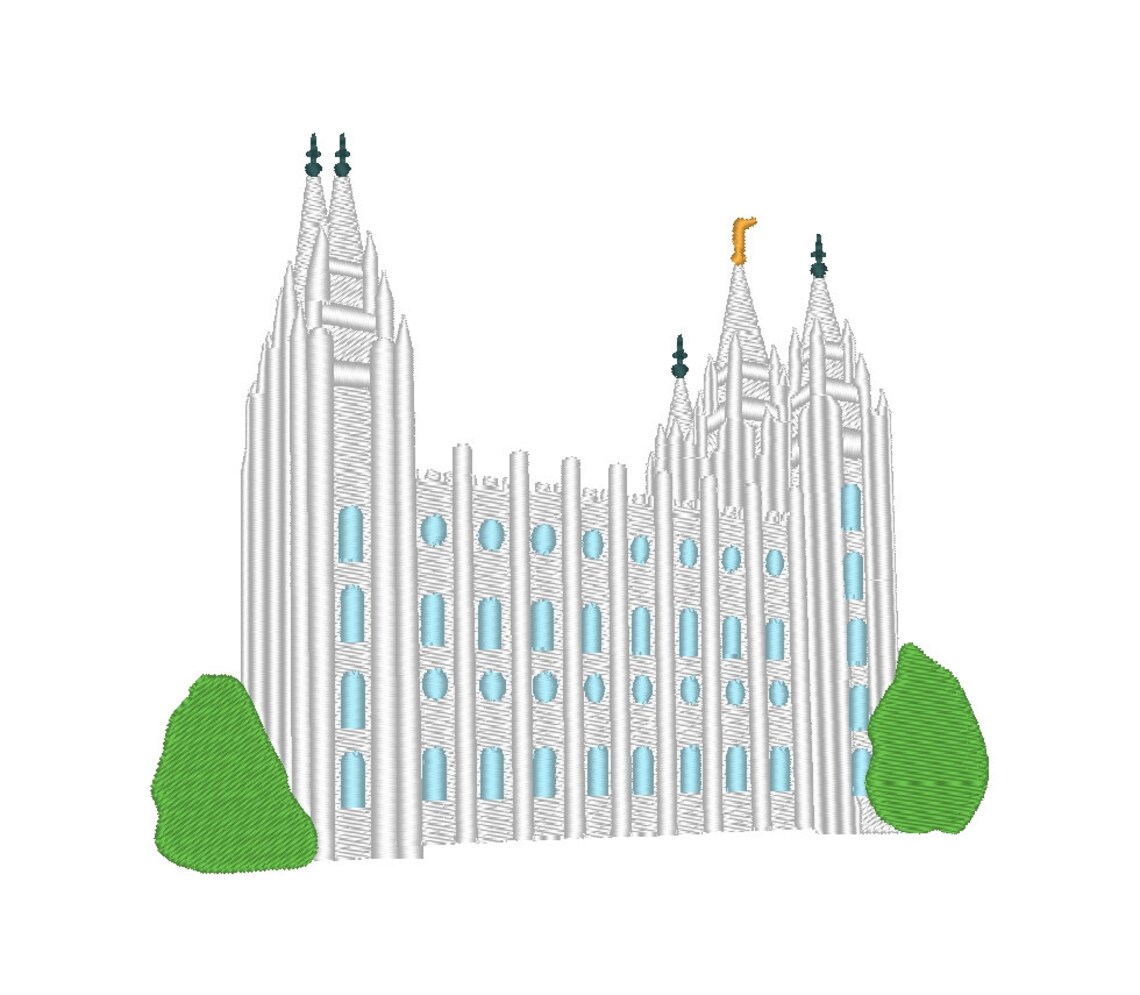 Salt Lake City Utah Temple Simple Small Embroidery Machine - Etsy
