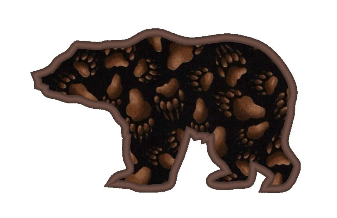 Bear Applique Embroidery Design - Etsy