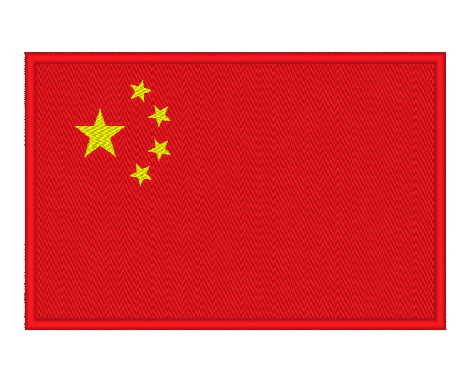 China Flag Embroidery Design - Etsy