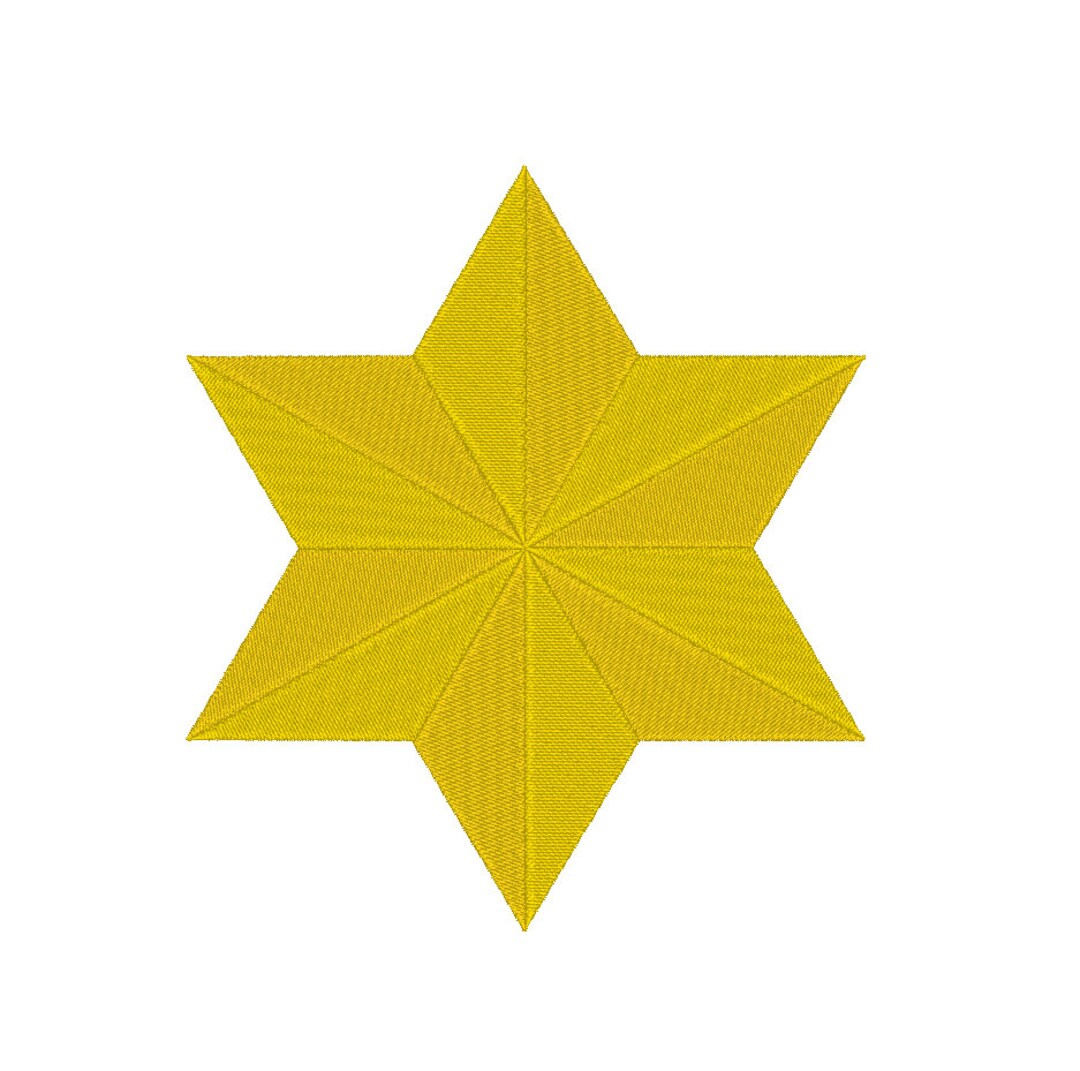 9 SIZES!! Filled Dimensional Six Point Star Shape Embroidery Machine ...