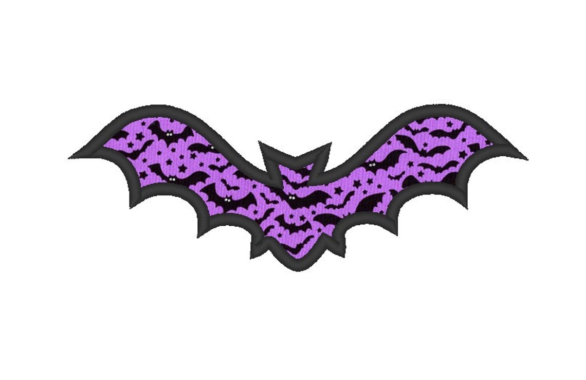 Bat Applique Embroidery Design - Etsy