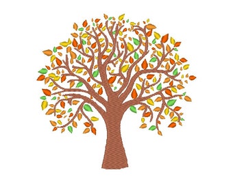 Tree Embroidery Machine Design - Etsy