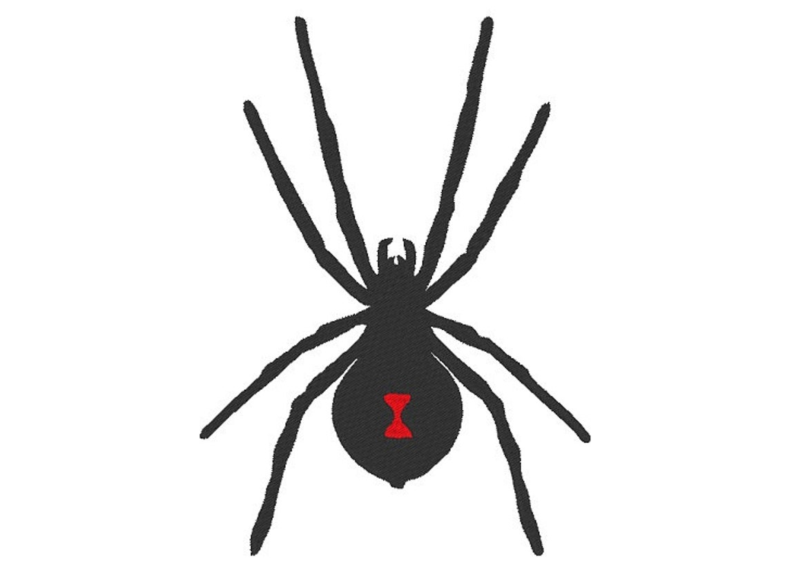Black Widow Spider Embroidery Design - Etsy