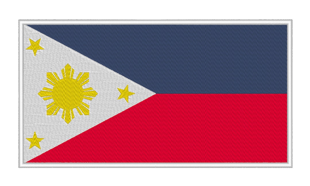 Philippines Flag Embroidery Design - Etsy