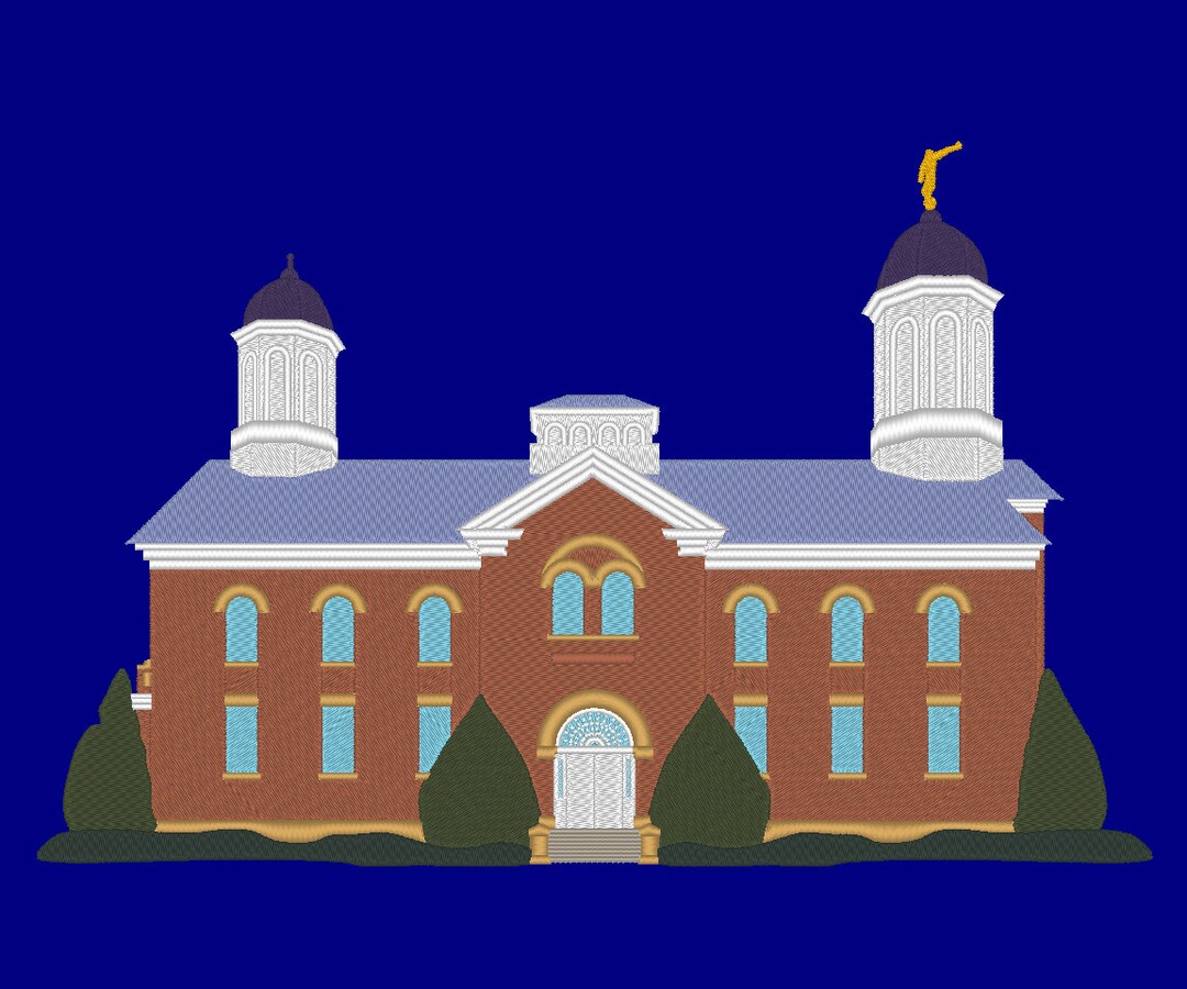 Vernal Utah Temple Embroidery Machine Design - Etsy