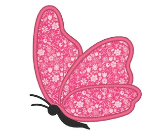 Butterfly Applique Machine Embroidery Design Digital Pattern | Etsy
