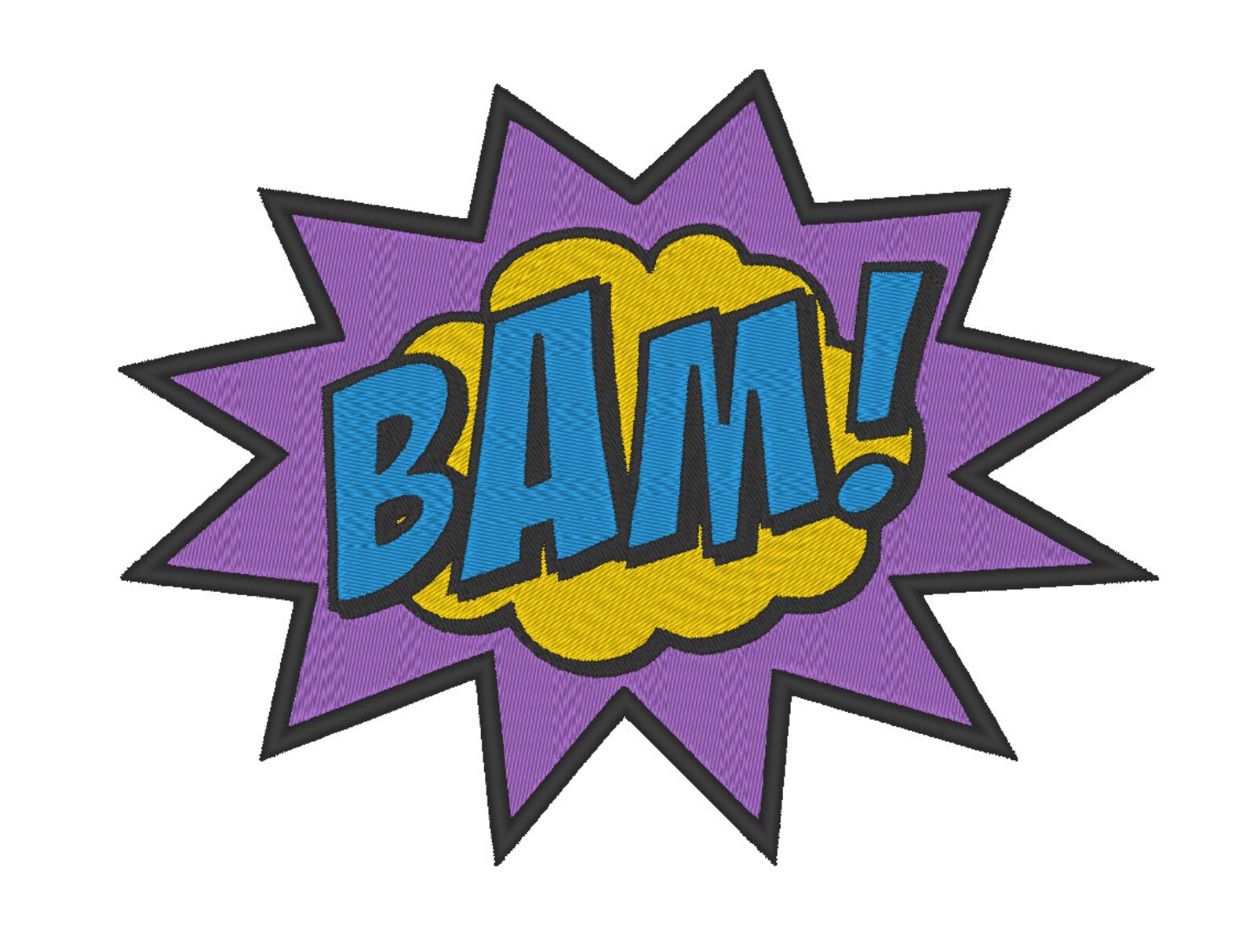 BAM Embroidery Machine Design | Etsy