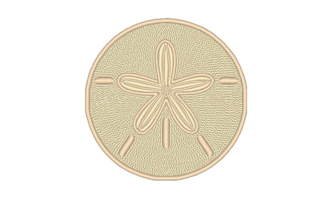 Sand Dollar Embroidery Design - Etsy