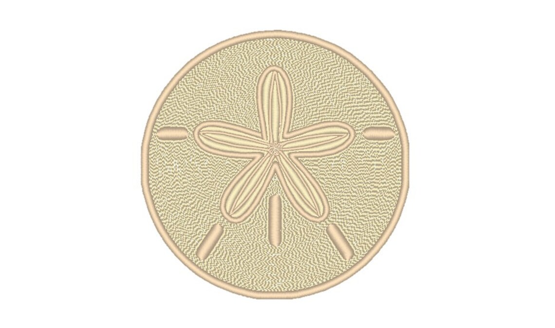 Sand Dollar Embroidery Design - Etsy