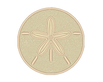 Sand Dollar Embroidery Design - Etsy