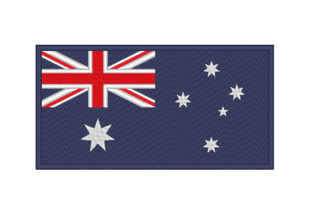 Australia Flag Embroidery Design - Etsy