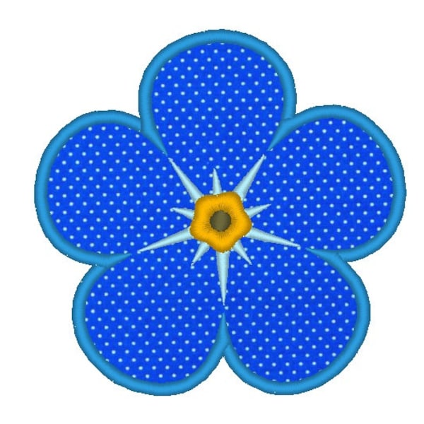 Forget Me Not Embroidery Design - Etsy