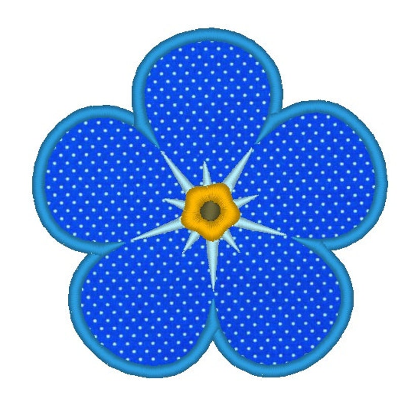 Forget Me Not Embroidery Design - Etsy