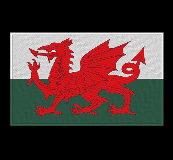 Wales Welsh Flag Embroidery Design | Etsy