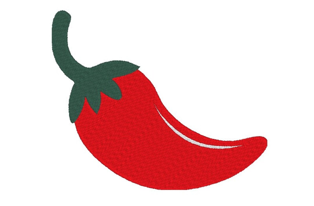 Chili Pepper Embroidery Pattern - Etsy