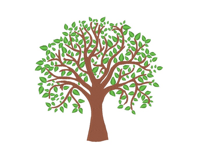 Tree Embroidery Machine Design - Etsy