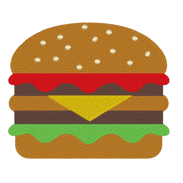 Hamburger Embroidery Machine Design - Etsy