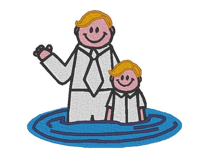 Baptism Boy Embroidery Design - Etsy