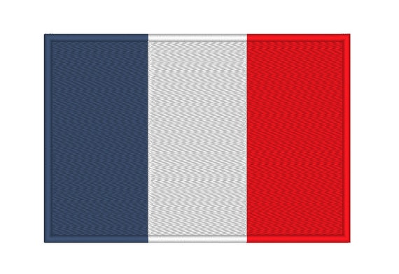 France Flag Embroidery Machine Design | Etsy