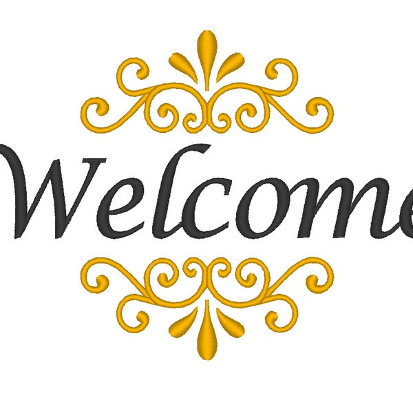 Welcome Embroidery - Etsy
