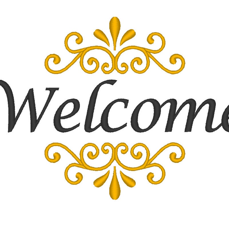 Welcome Embroidery - Etsy