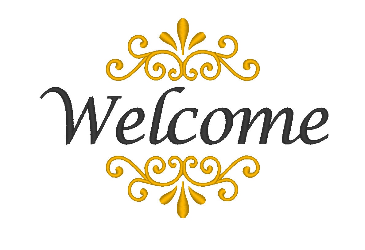 Welcome Embroidery Machine Design - Etsy