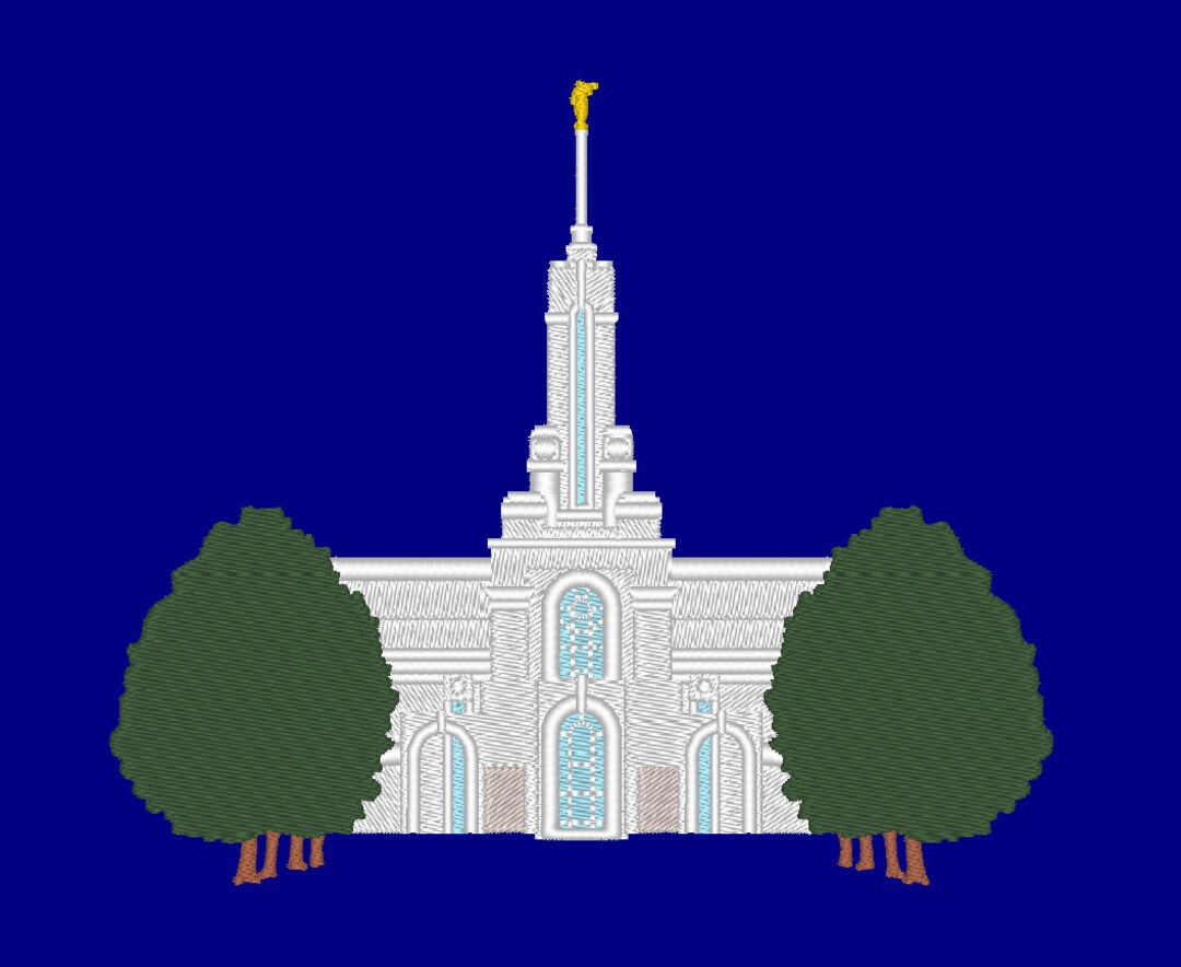 Mount Timpanogos Temple Embroidery Machine Design - Etsy