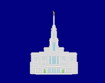 Payson Utah Temple Embroidery Machine Design | Etsy