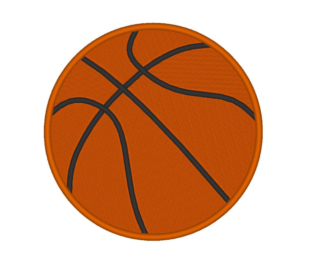 Basketball Embroidery Design - Etsy