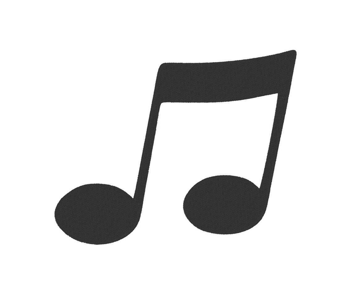 9 TAMAÑOS 8 tamaños de nota corchea doble bordado diseño | Etsy México