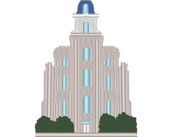Salt Lake City Utah Temple Simple Small Embroidery Machine | Etsy