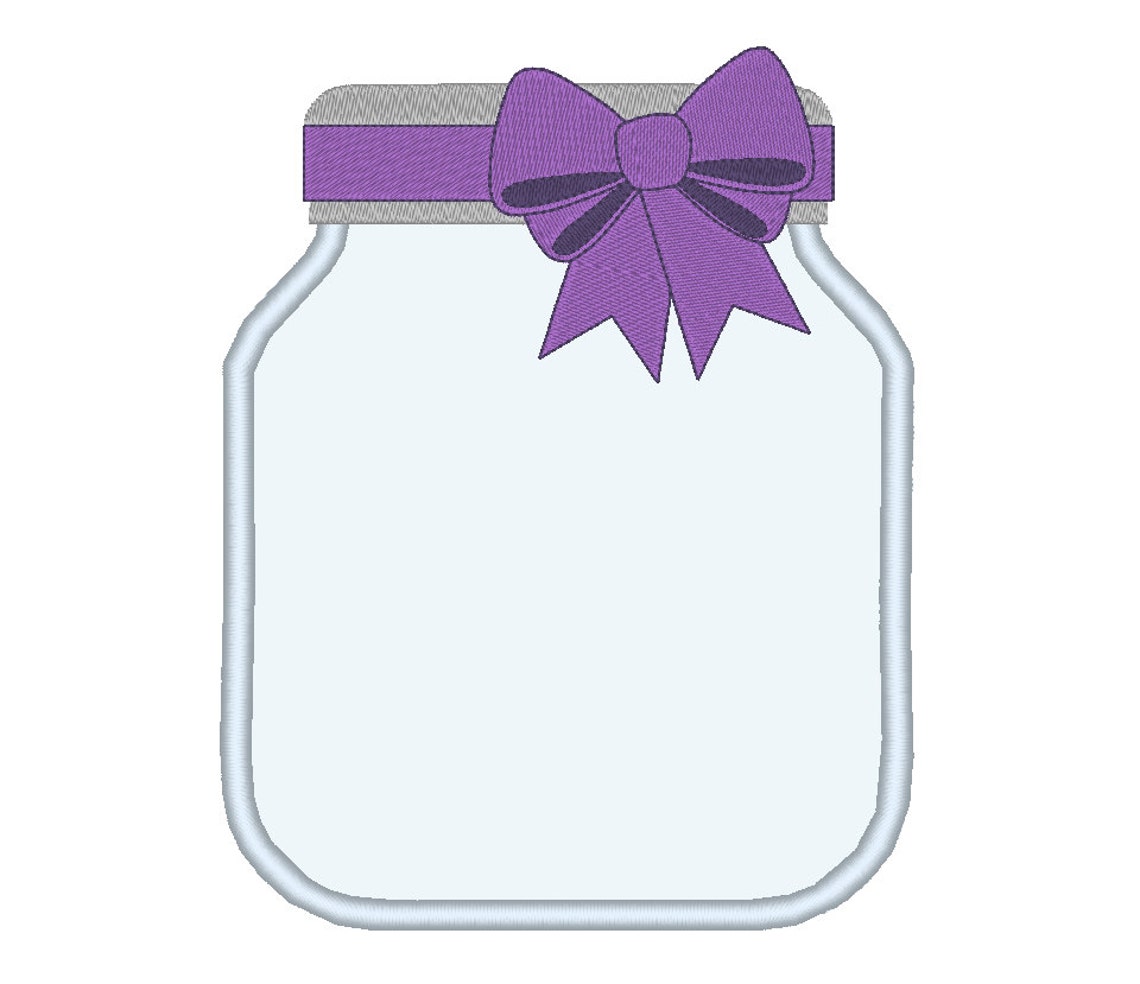 Ribbon Canning Bottle Mason Pint Quart Jar Applique Machine | Etsy