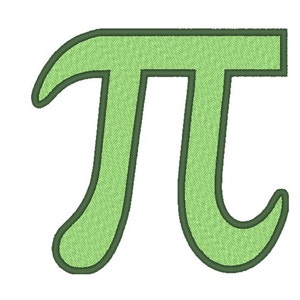 2 in 1 Pi Sign Embroidery Machine Design & Applique - Etsy