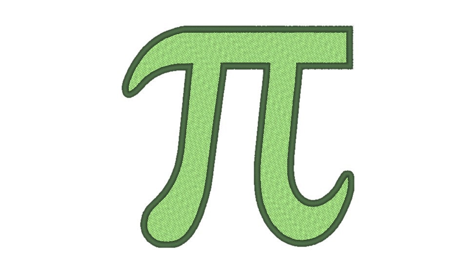 2 in 1 Pi Sign Embroidery Machine Design & Applique | Etsy