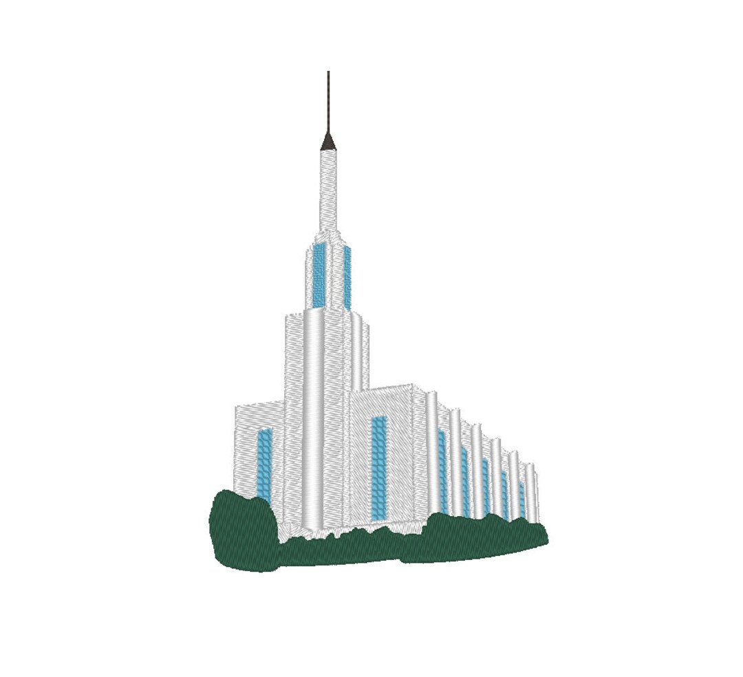 Hamilton New Zealand Temple Simple Small Embroidery Machine Design - Etsy