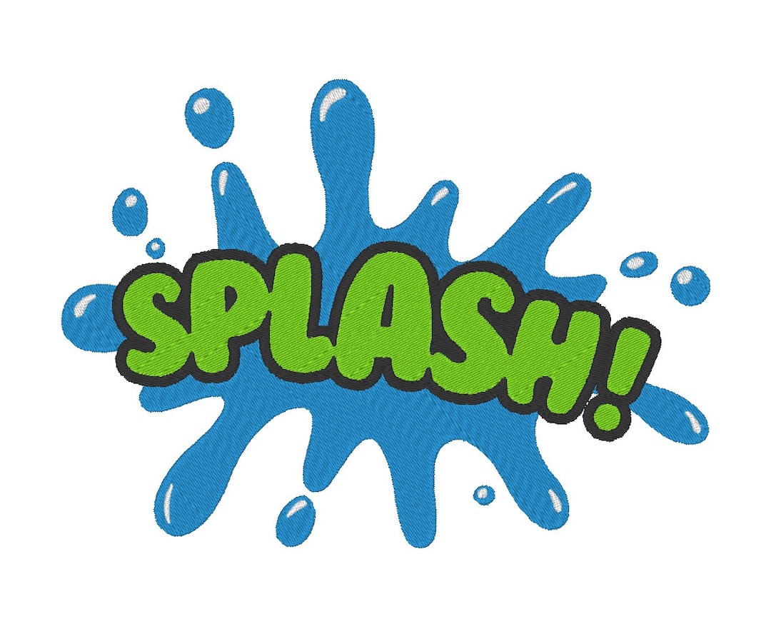 SPLASH! Comic Sound Effects Embroidery Machine Design - Etsy