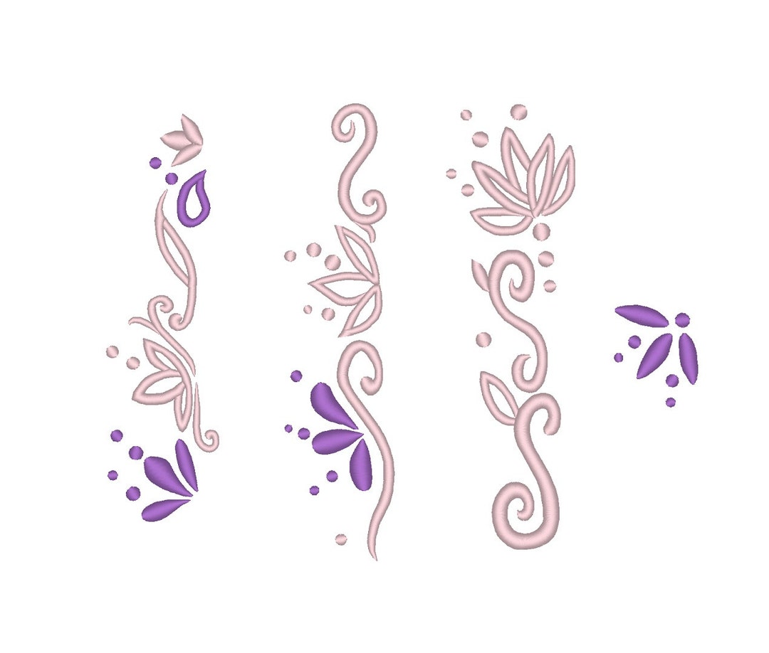 Floral Dress Edge Hem Designs Rapunzel Skirt Designs - Etsy