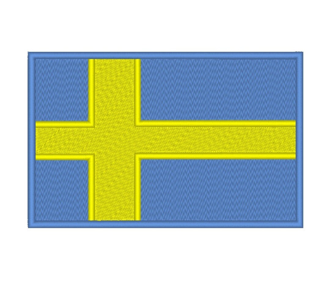 Sweden Flag Embroidery Design - Etsy